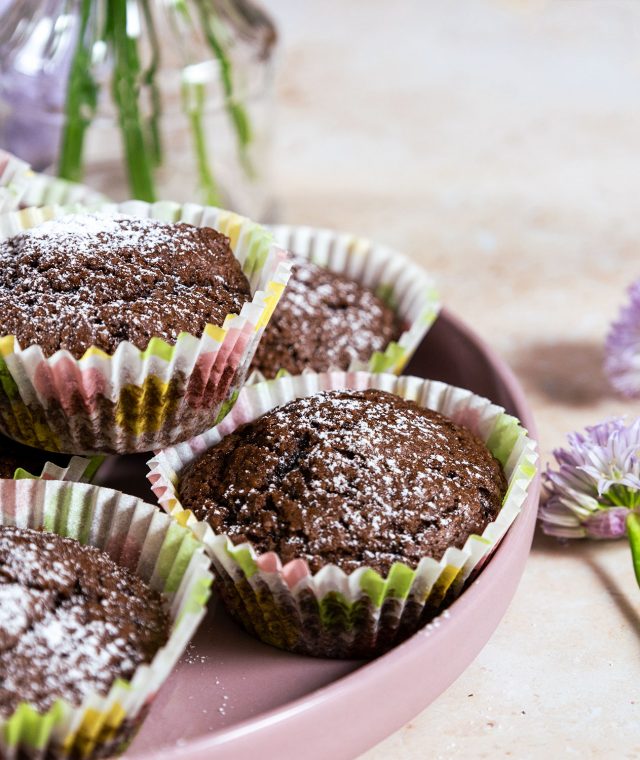 Gluteenittomat ja vegaaniset suklaamuffinssit