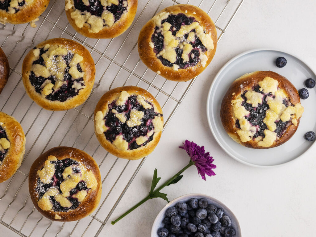 Mustikka-vaniljapullat